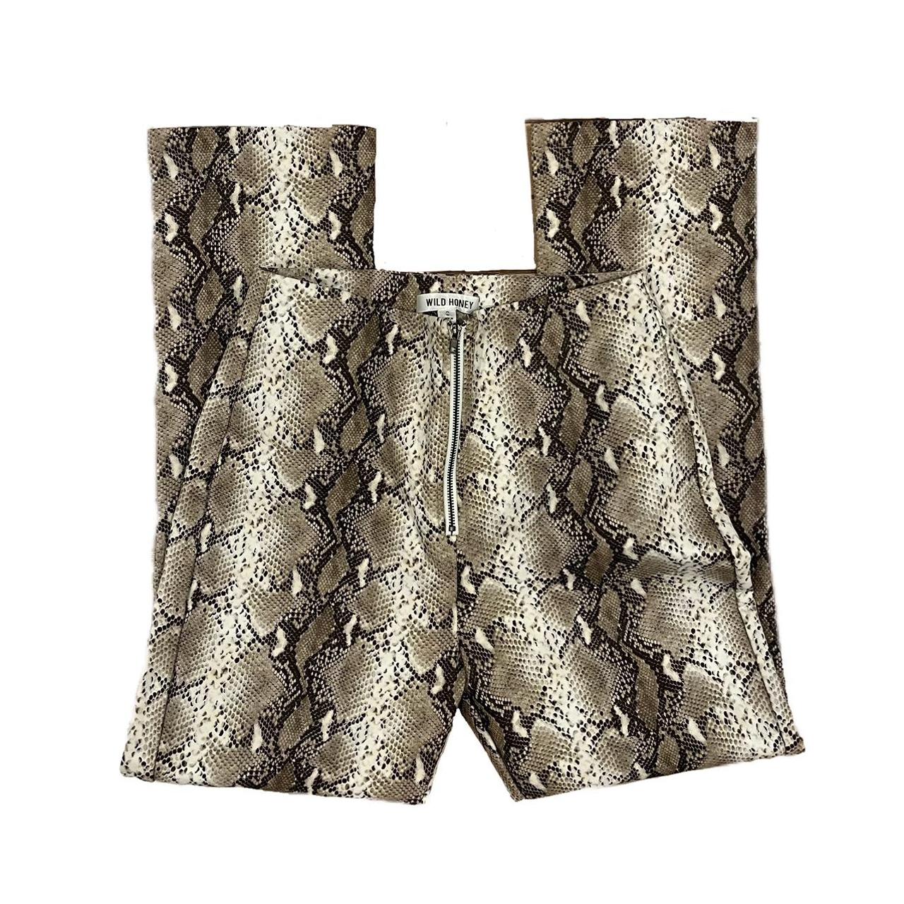 snake skin pants $20 originally bought for $92 so... - Depop