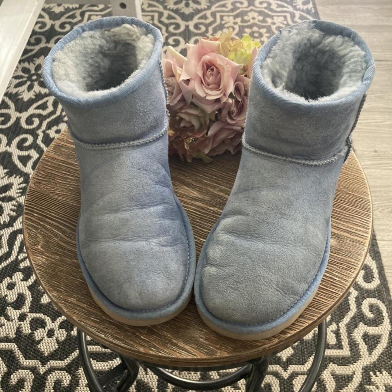 UGG Boots * blue * size 8 * normal visible wear *... - Depop