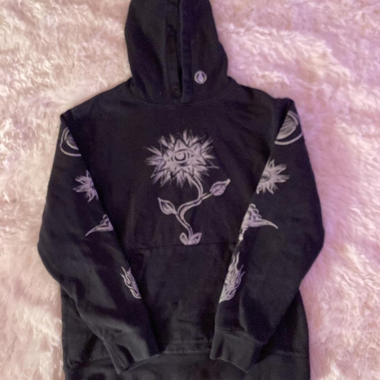 trippie eye volcom hoodie 🖤well worn still in good... - Depop