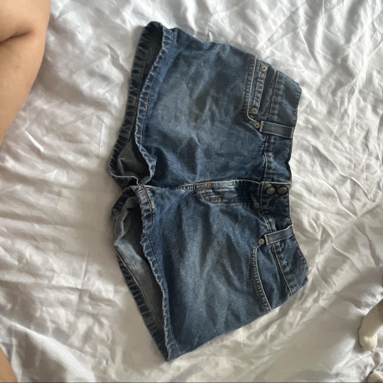 size 11/12 Jean shorts mid waisted Super cute shorts... - Depop