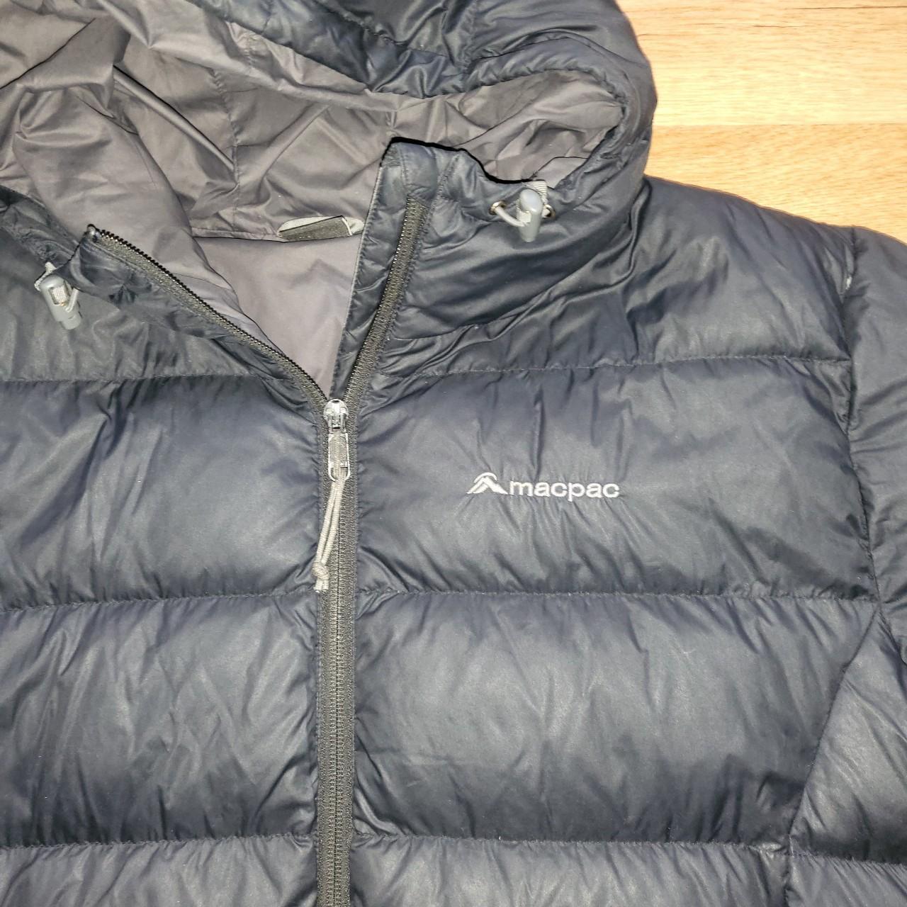 Macpac black puffer jacket with hood #pufferjacket | Depop
