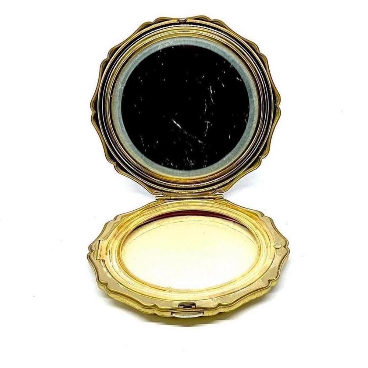 Stratton 60’s vintage floral compact mirror... | Depop