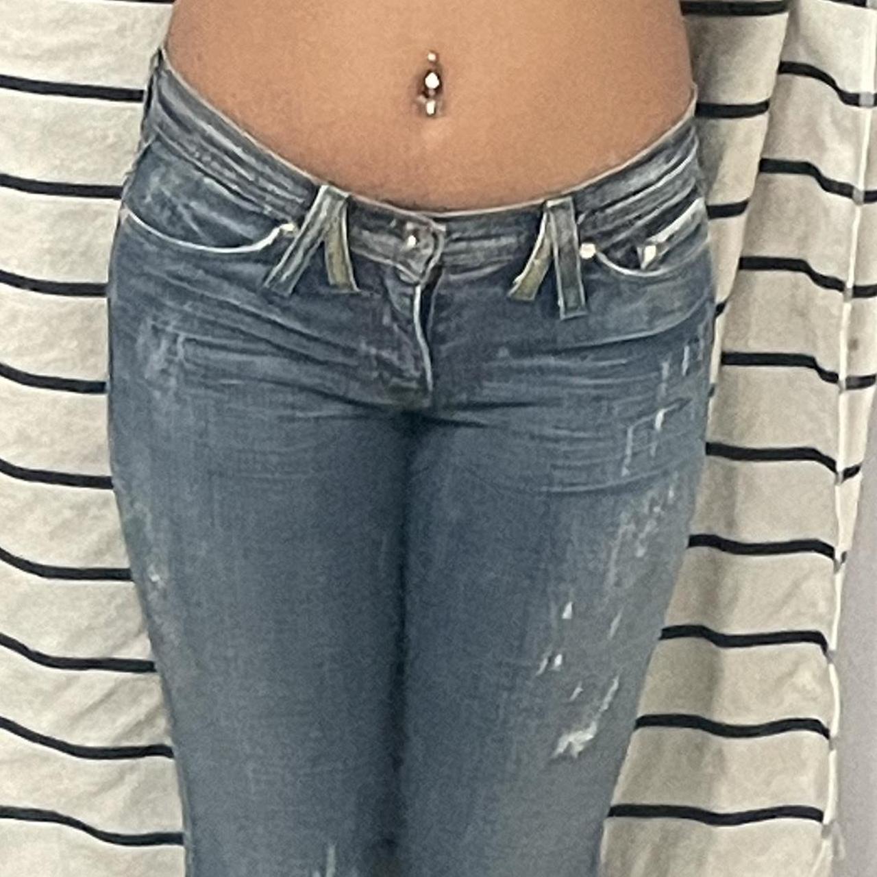 Super cute low rise bootcut jeans ! They are brand... - Depop