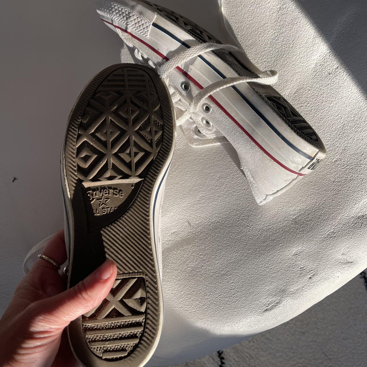 White converse all stars Women’s size 7 or 37.5. - Depop