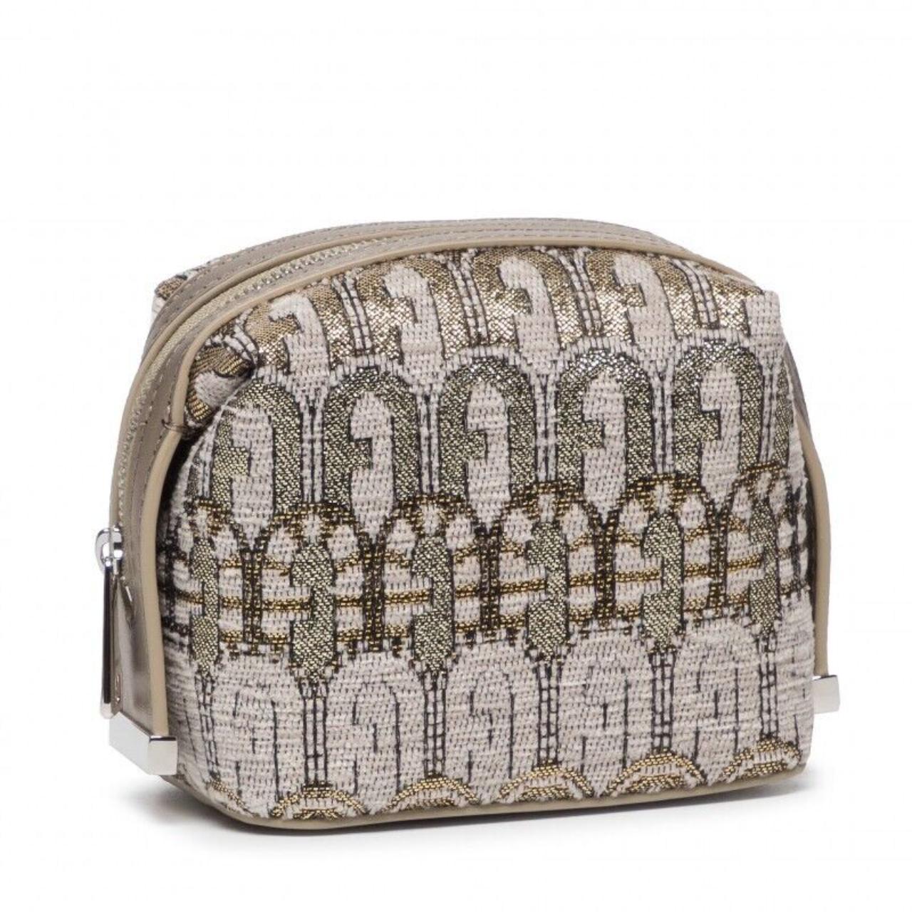 Furla Cream Opportunity Beauty Case Set Embellished... - Depop