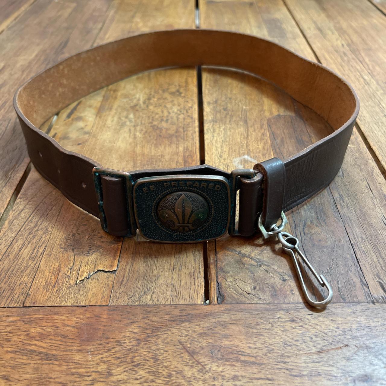 BOY SCOUT BELT Classic leather belt with Scout... - Depop