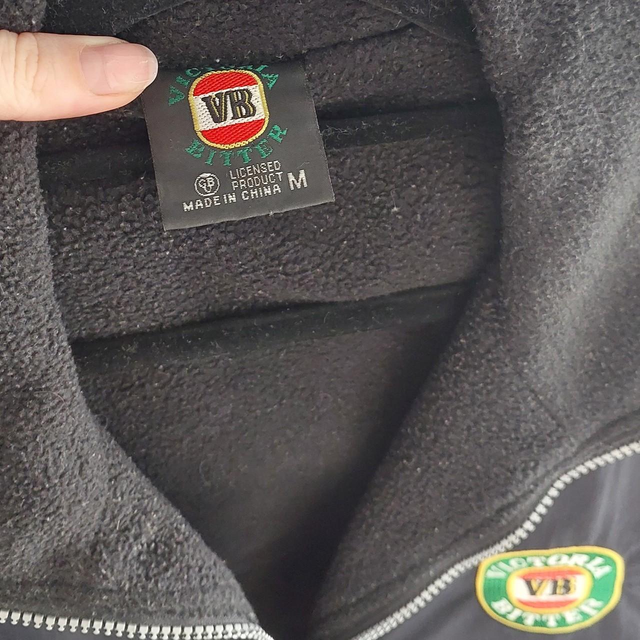 Vintage VB racing vest -fleece lined black... - Depop