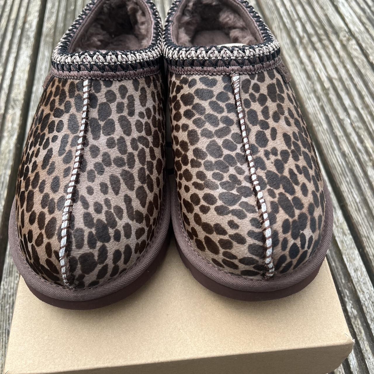 Leopard print UGG Tasman Caspian burnt cedar... - Depop