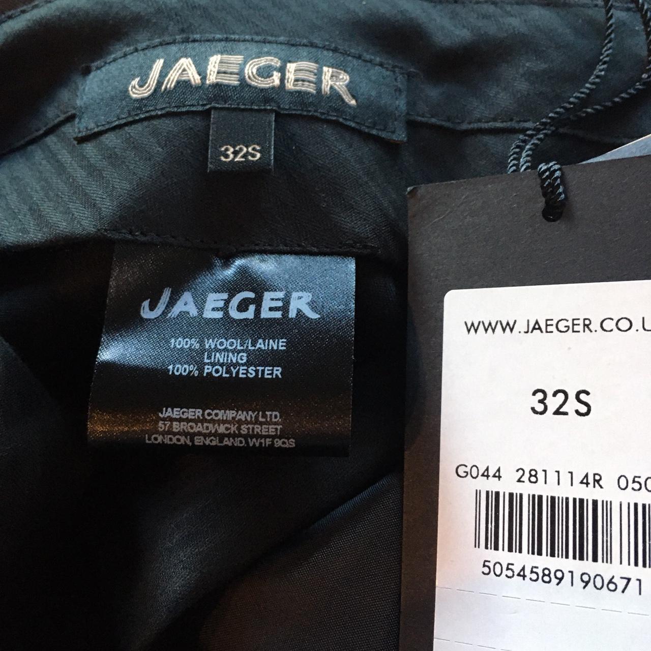 Mens stunning jaeger grey trousers size 32 short... - Depop