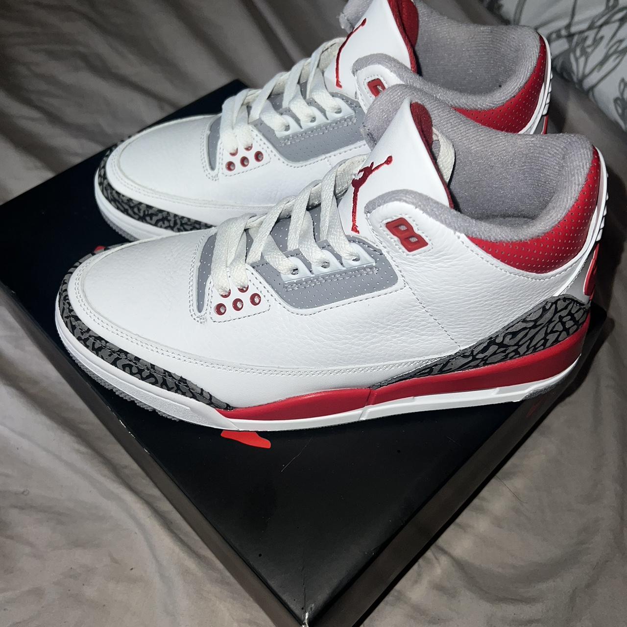 Jordan Retro 3 Fire Red Size 6 (EU39) New, however... - Depop