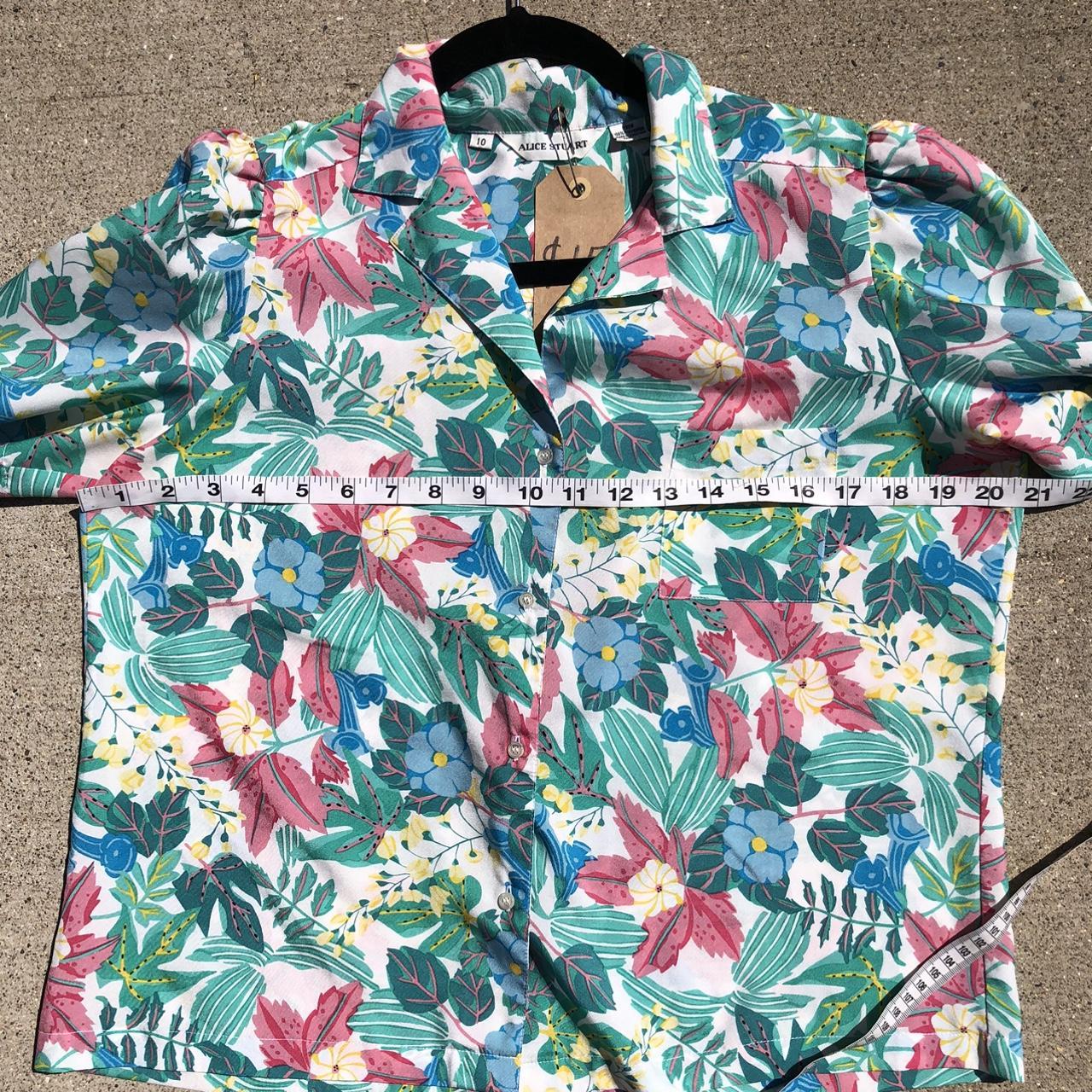 Vintage Alice Stuart 90s 80s Retro floral size 10... - Depop