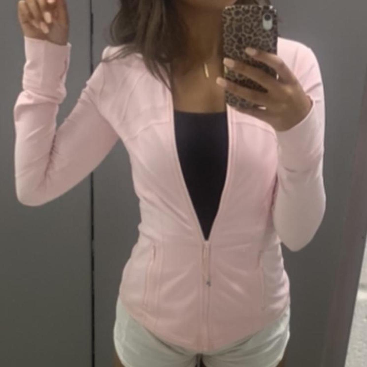 Light pink size 6 lululemon align jacket - Depop