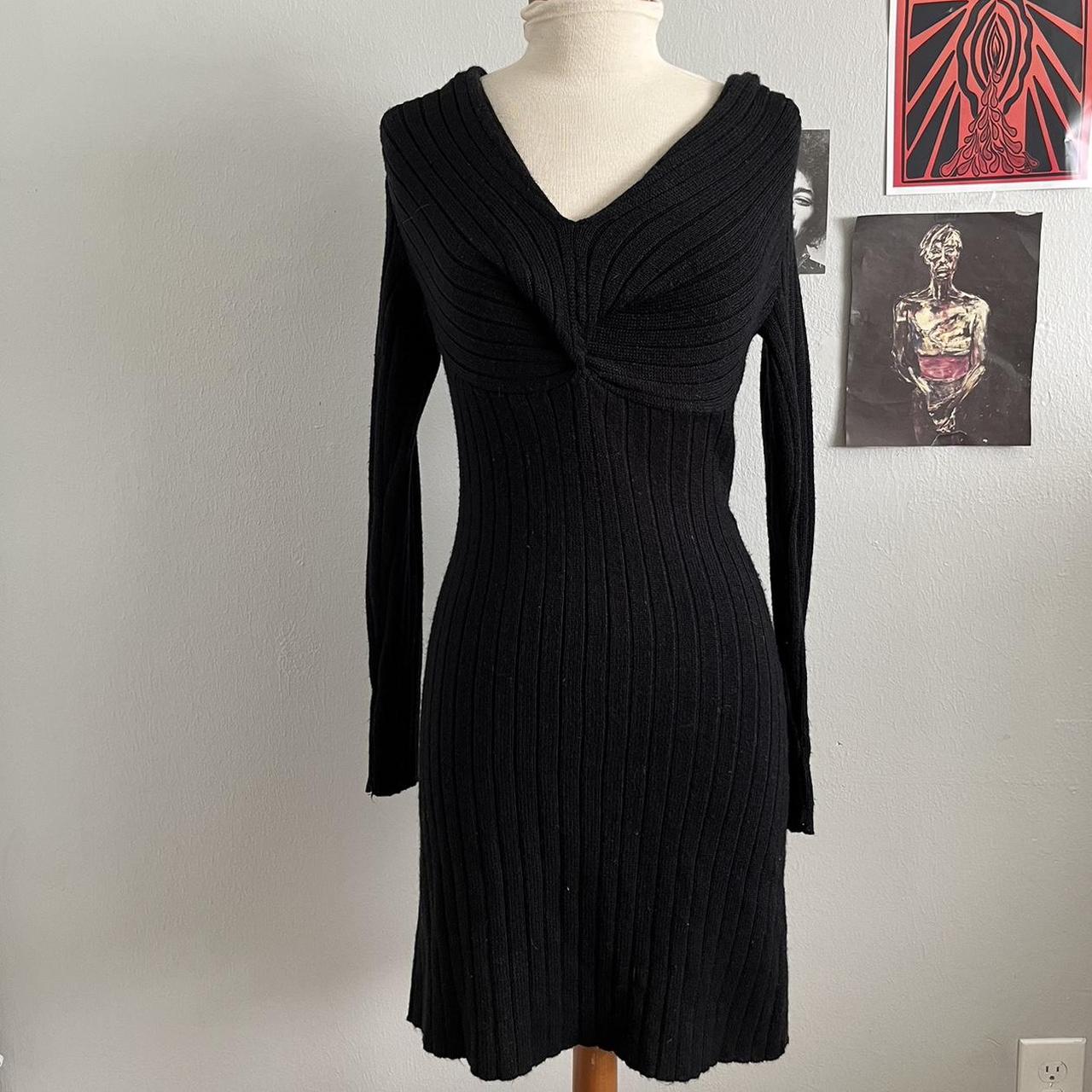 beautiful vintage jou jou black knit sweater... - Depop