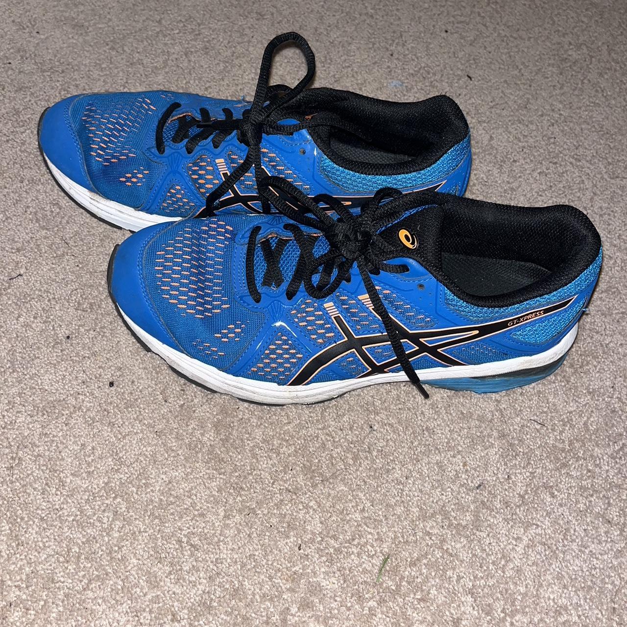 ASICS gel running trainers Blue Men’s size 7 - Depop