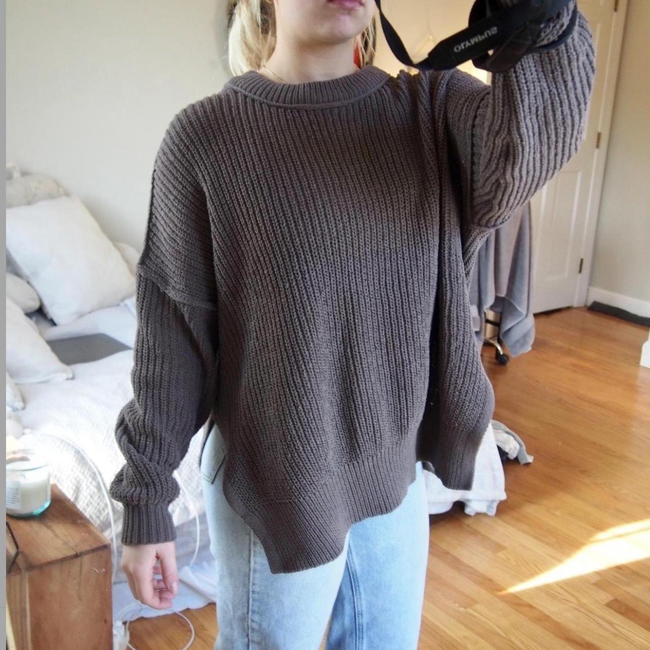 repop oversized aerie sweater size xs fits xs-large - Depop