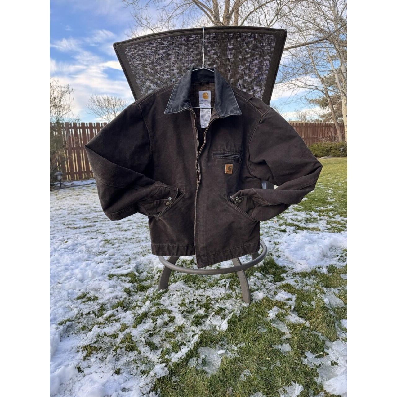 VTG Carhartt J97 DKB MEDIUM Detroit Jacket ~ dark... | Depop