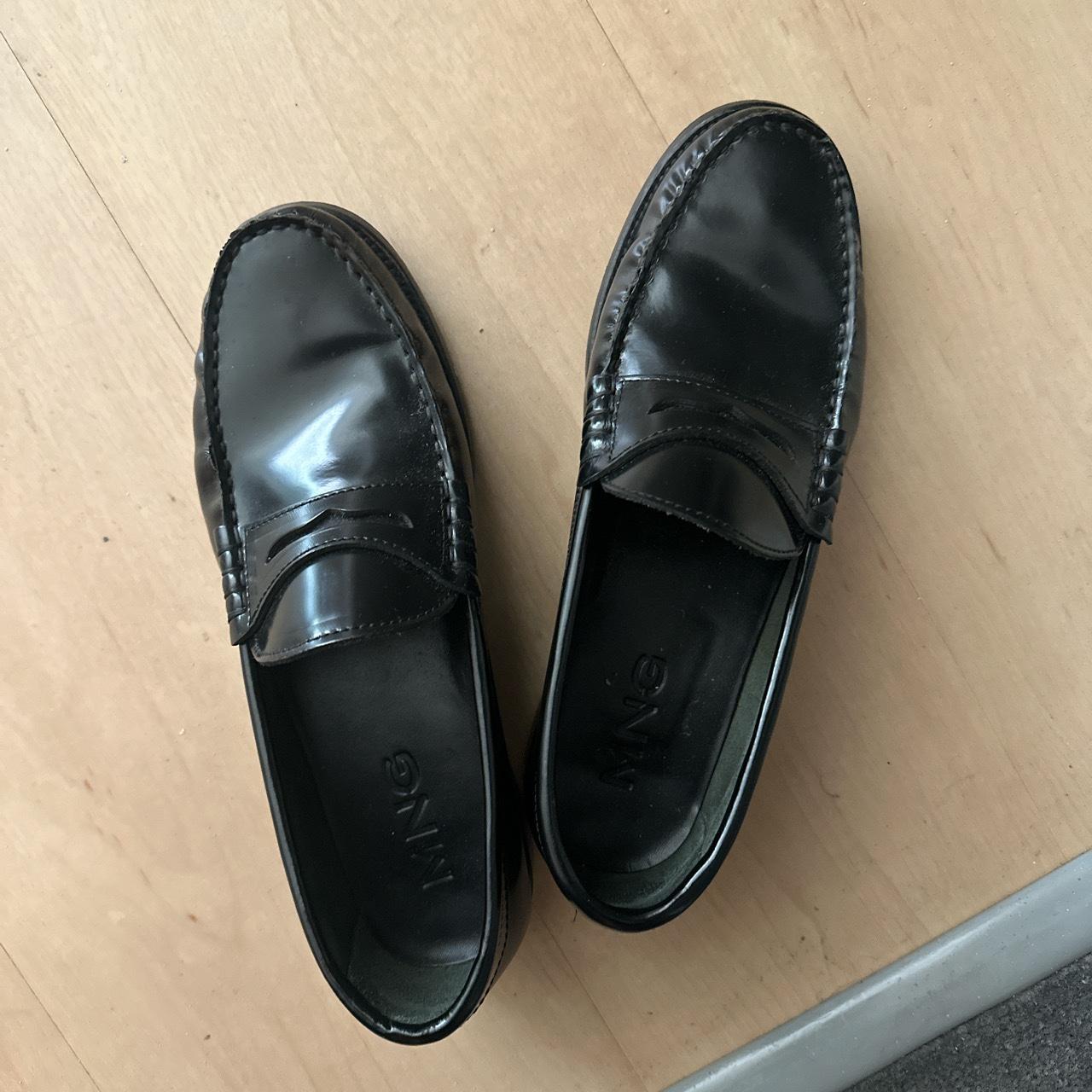 Mango Loafers 100% leather worn a handful of... - Depop