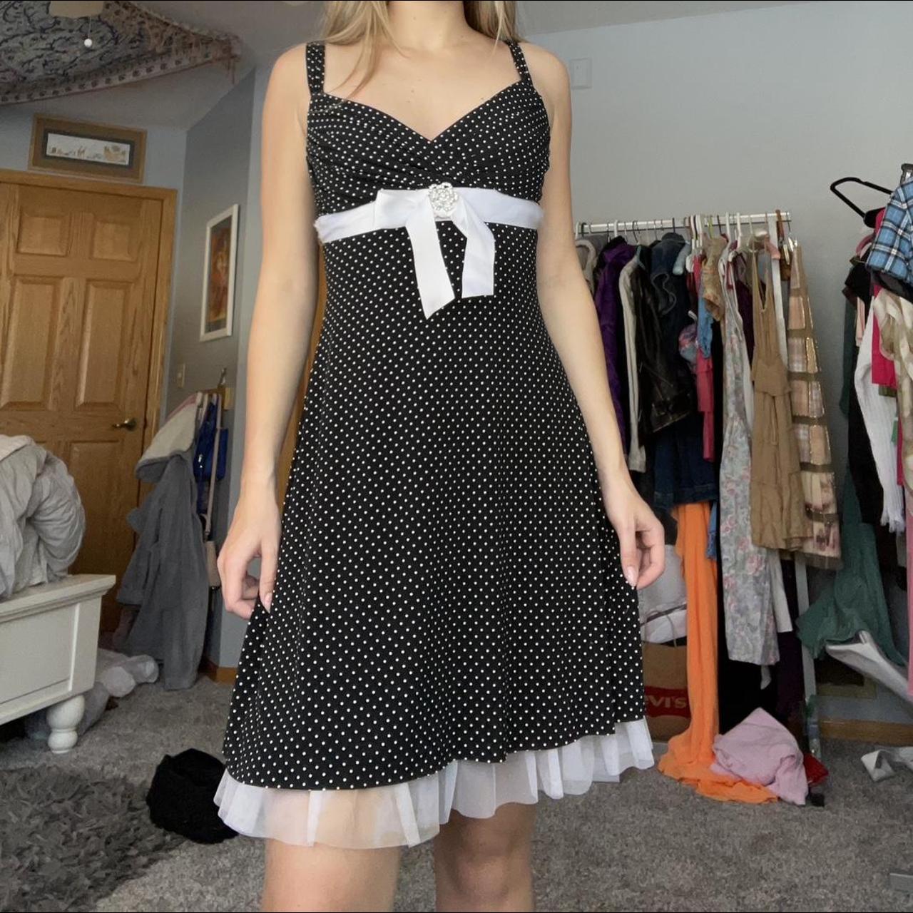 Cute twee polka dot dress from My Michelle Size:... | Depop