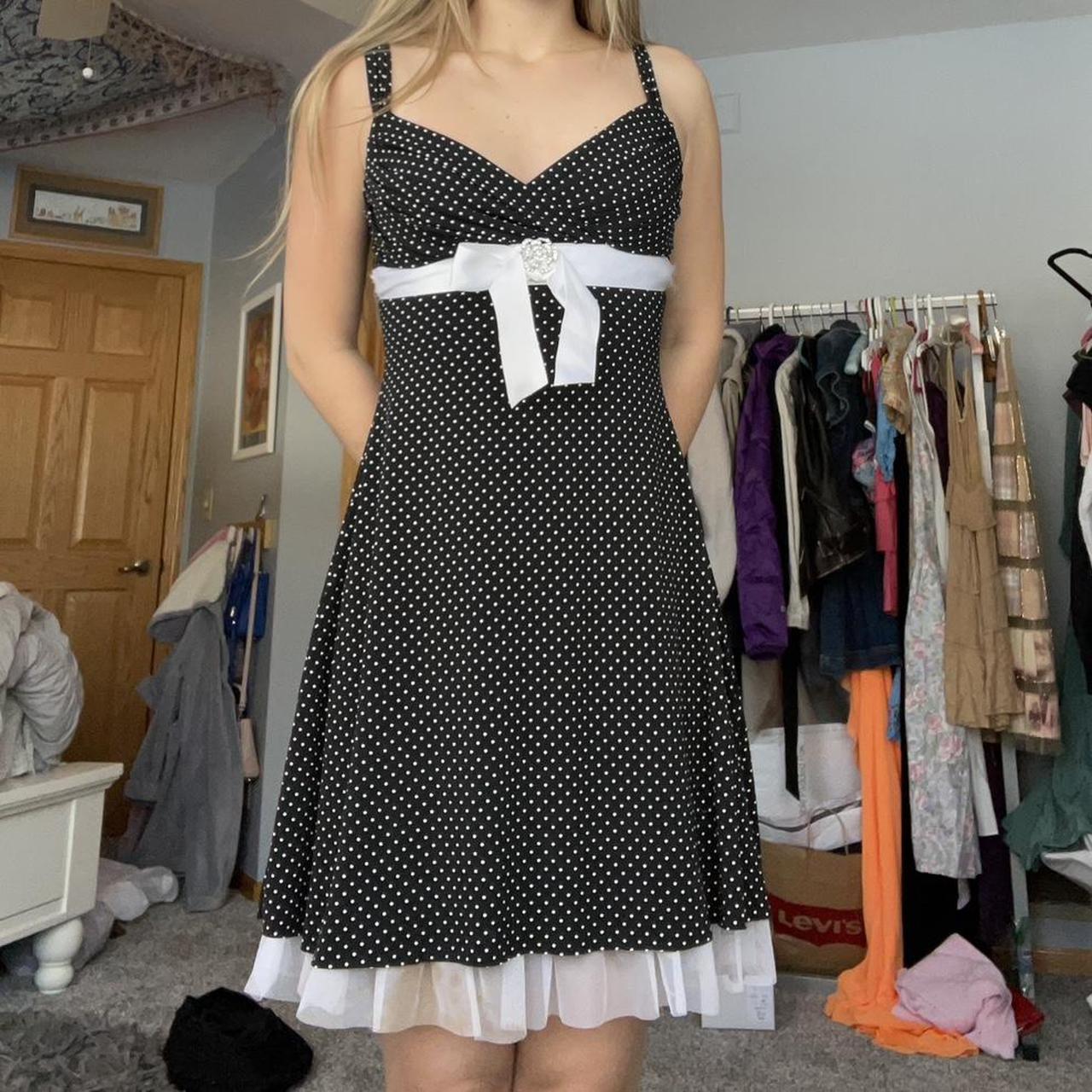 Cute twee polka dot dress from My Michelle Size:... | Depop