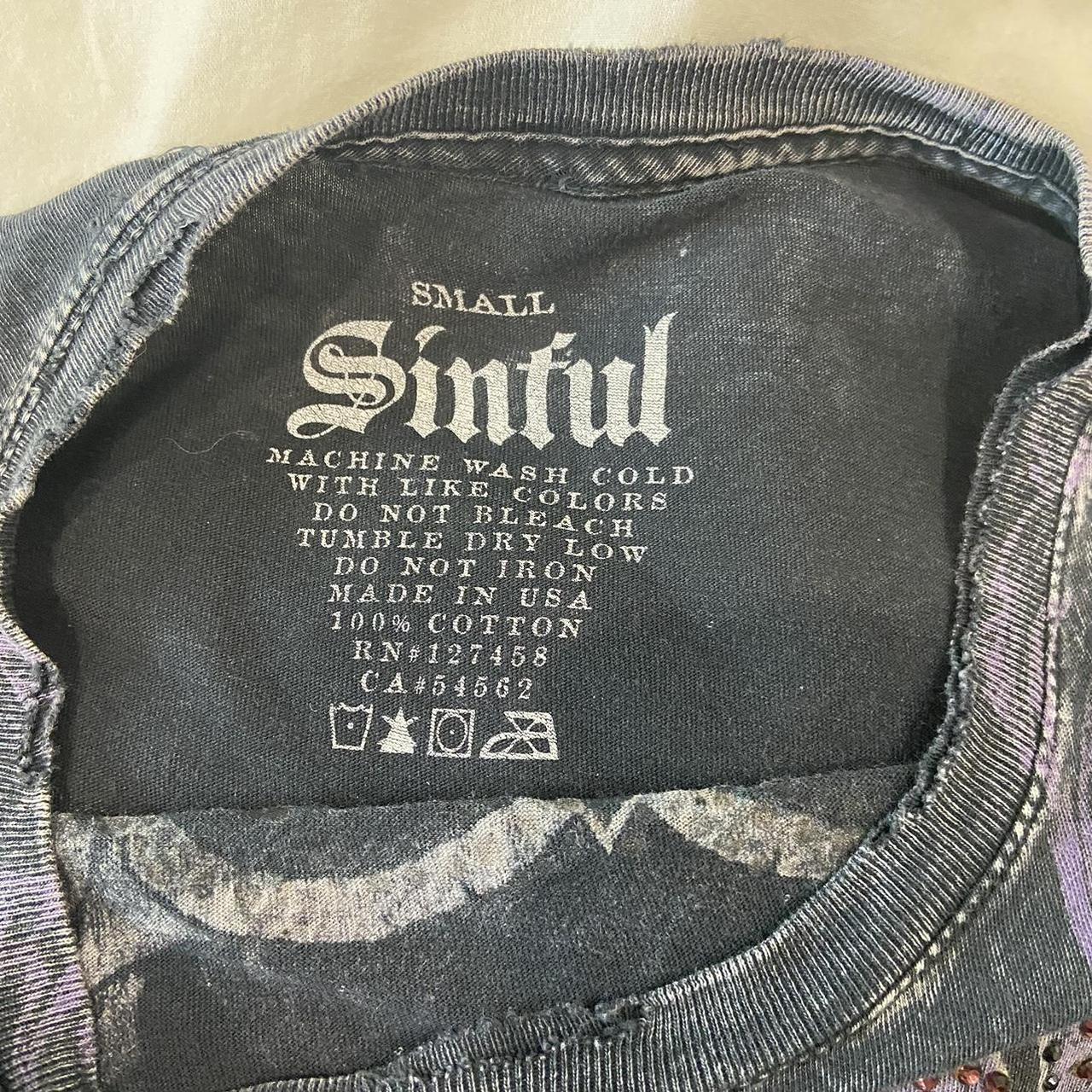 Affliction Women's Purple Shirt | Depop