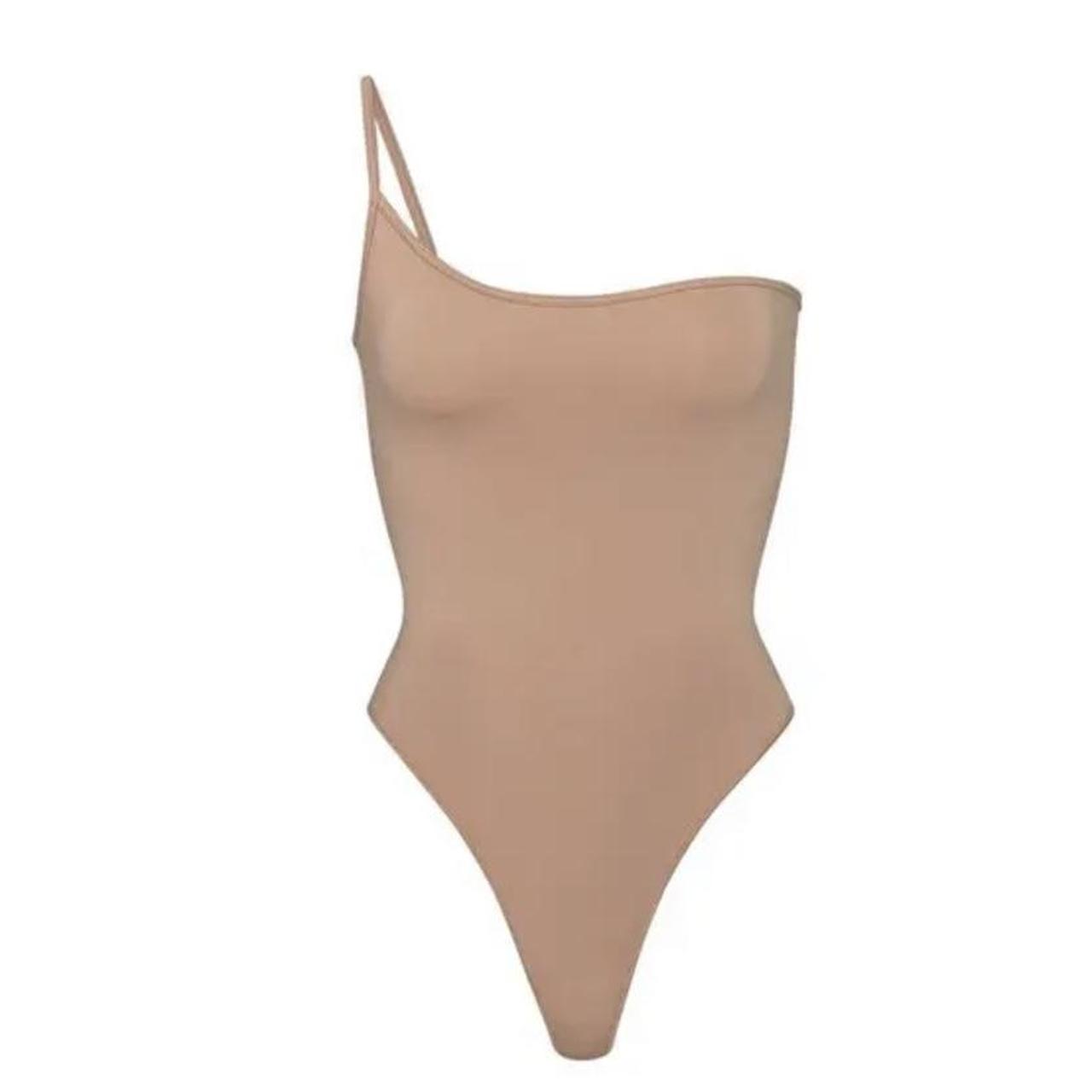 Skims Women's Tan Bodysuit | Depop
