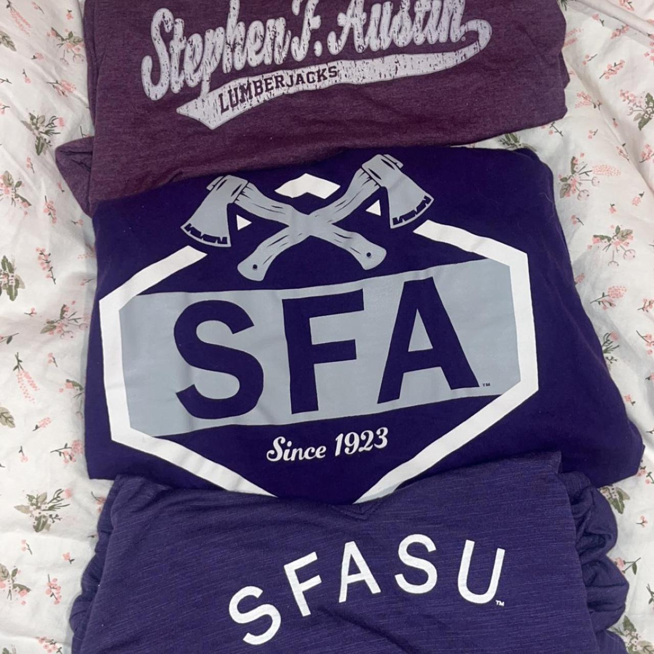 💜SFA UNIVERSITY BUNDLE!! 💜All size small 💜Stephen F... | Depop