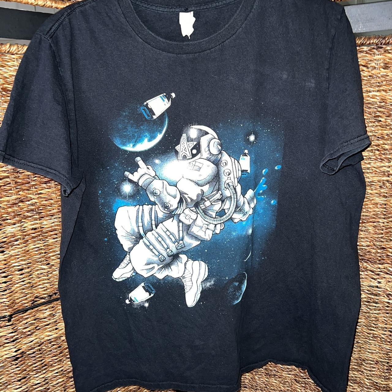 Powder blue Jordan 11 shirt - Depop