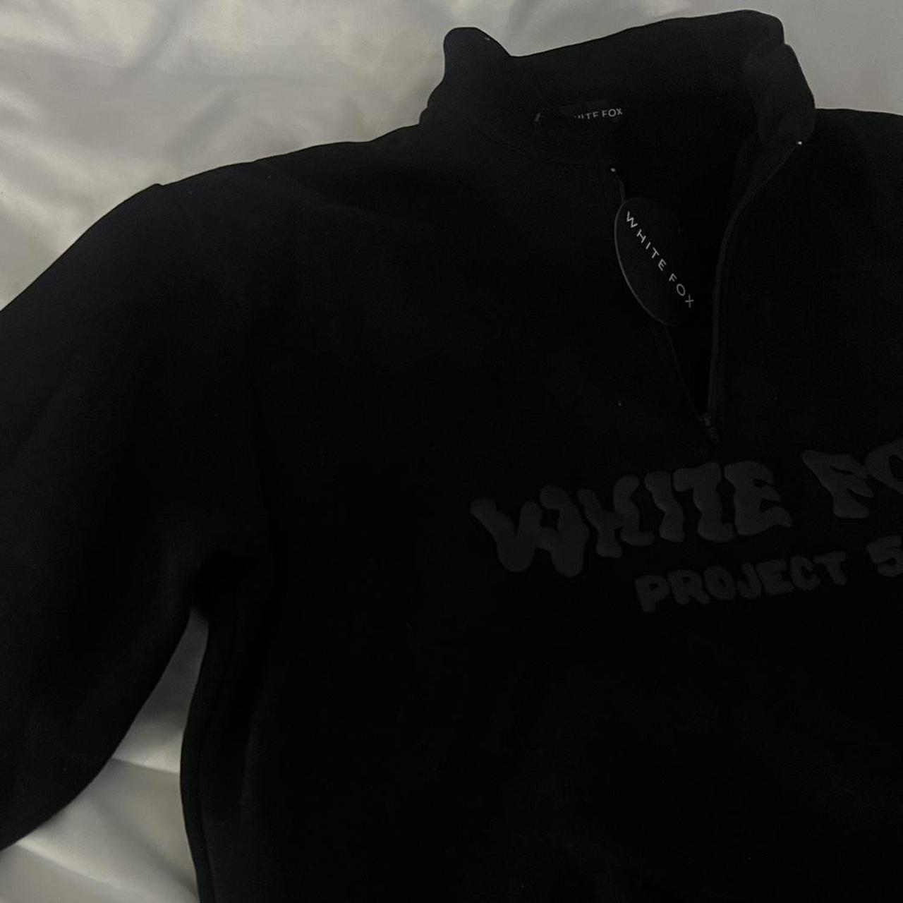white fox quarter zip (sold out) not sure why some... - Depop