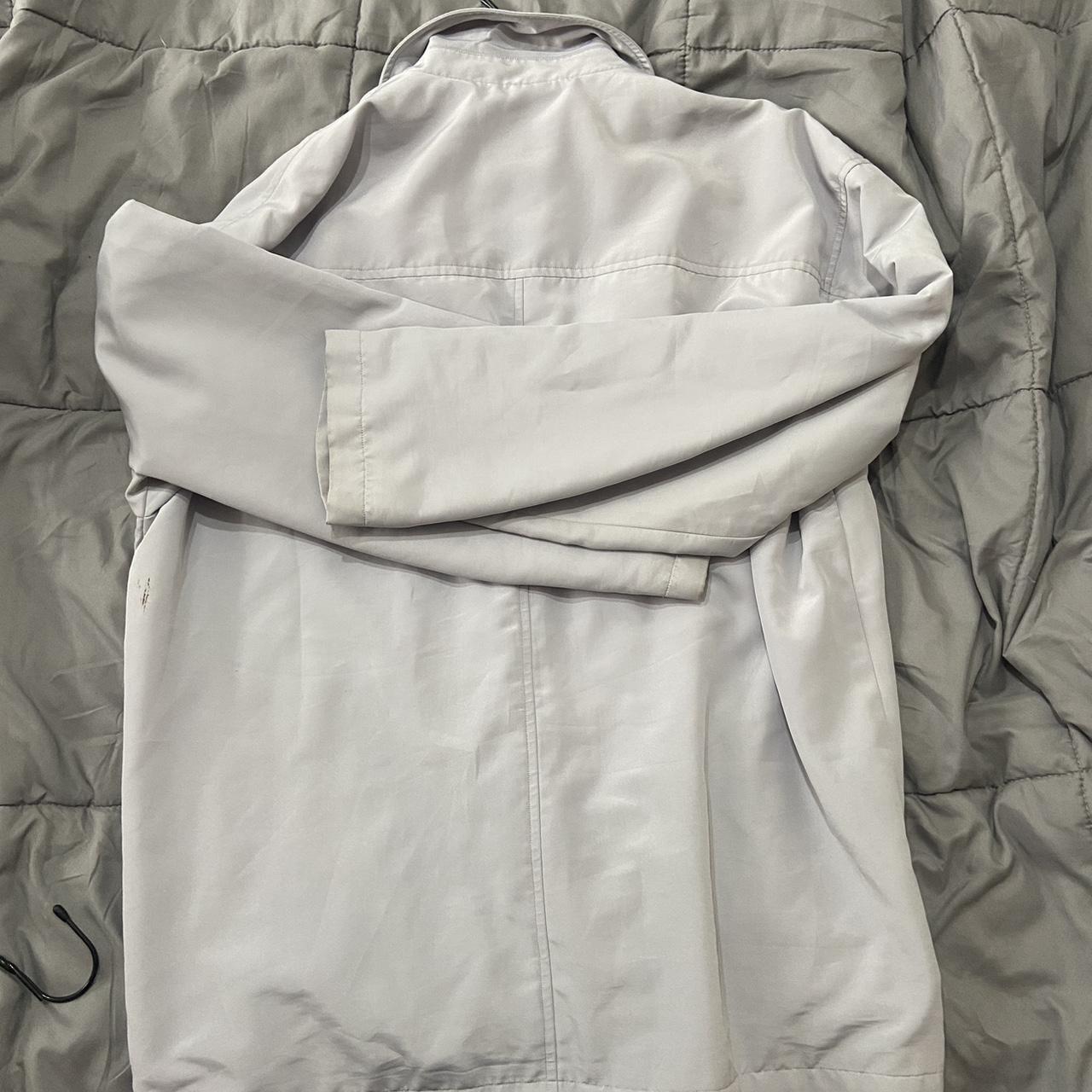 Grey Collared Thick Jacket. Good Condition: one... - Depop