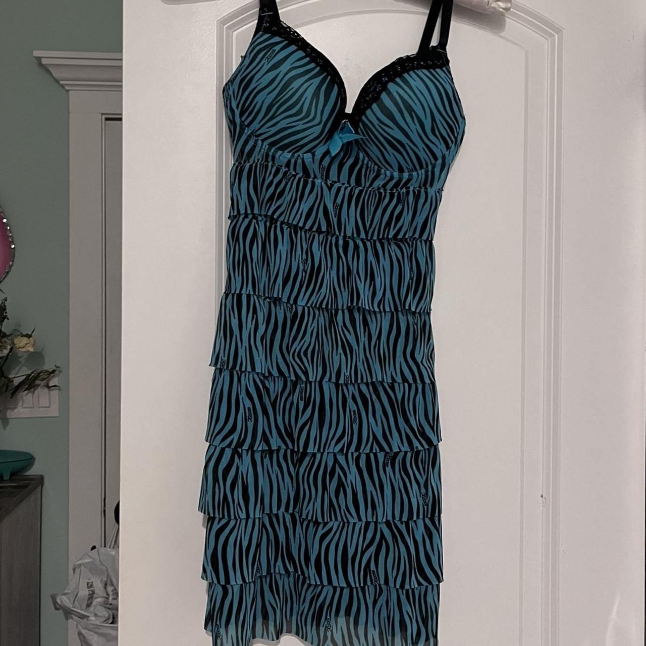 blue tiger print Lingerie ! Super cute but iv never... - Depop