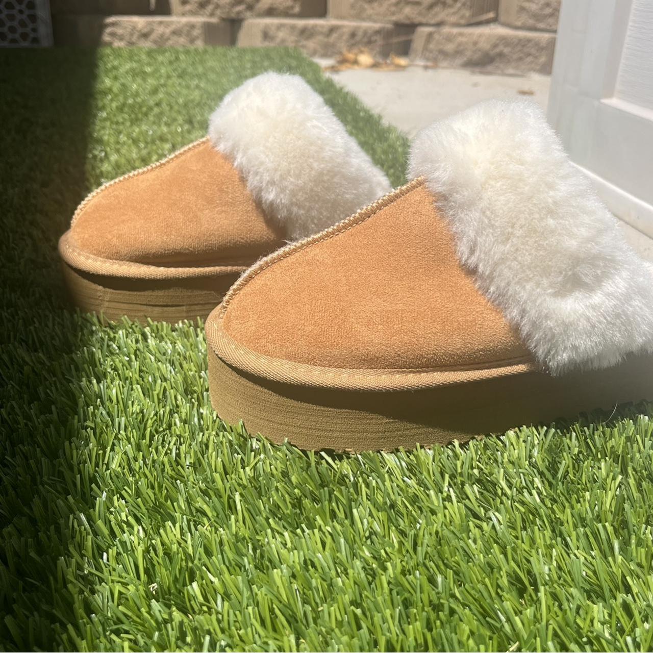 brand new platform slippers, size 5-6. only worn to... - Depop