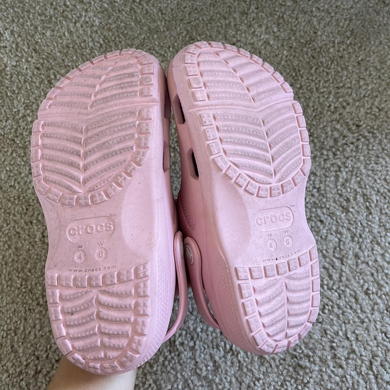 pink crocs // worn a couple times // size 6 // like... - Depop