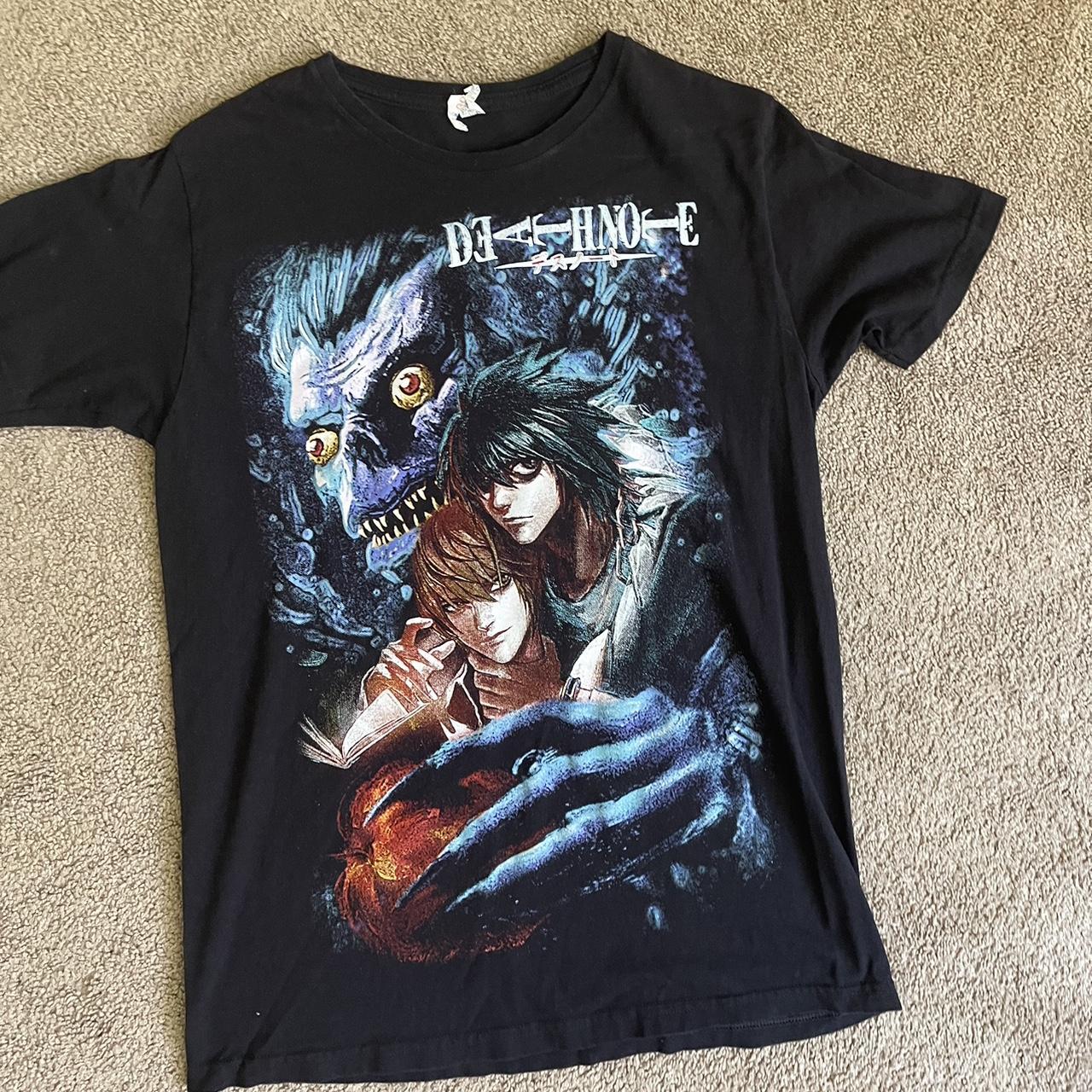 death note tshirt // size large // worn a couple of... - Depop
