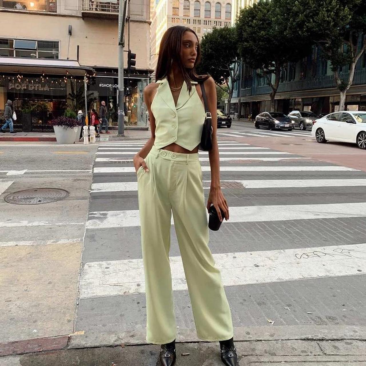 Princess polly green Zia set US size 4, UK size... | Depop