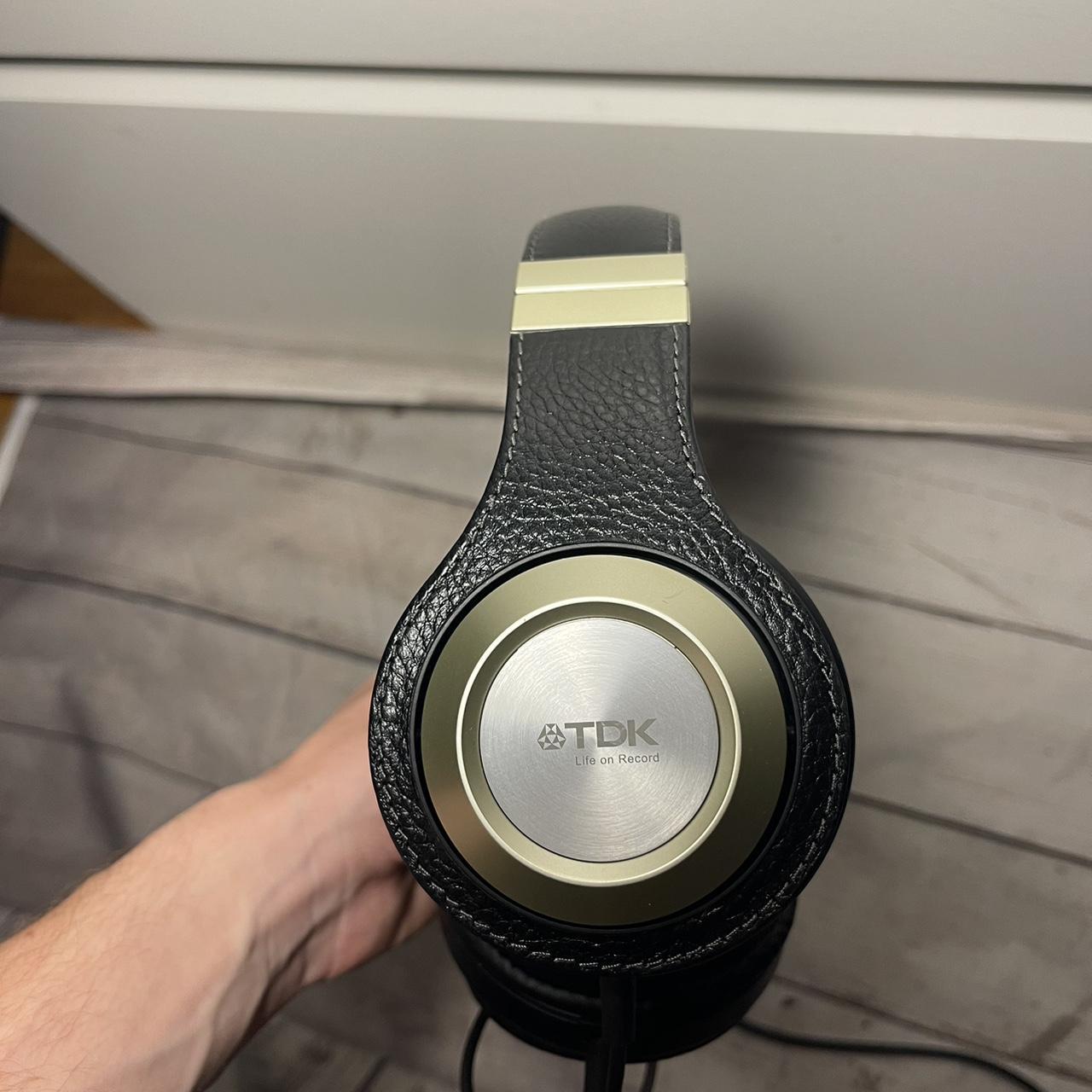 TDK headphones with non working control wire Us... - Depop