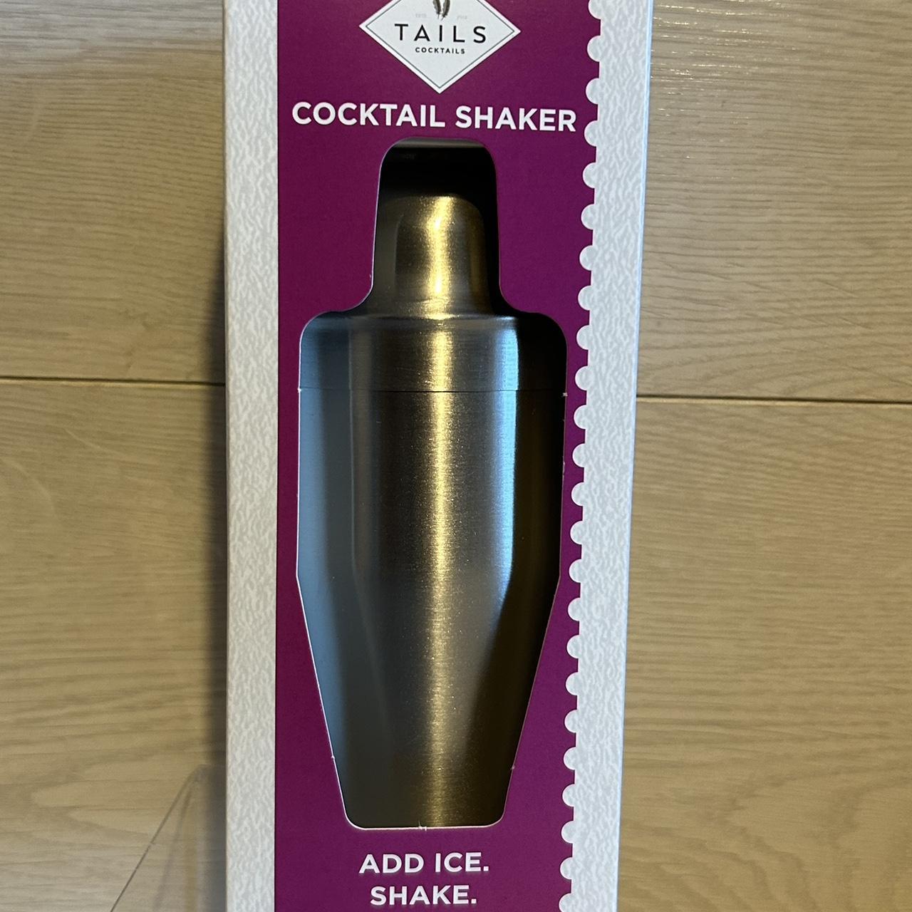 New Stainless Steel Tails Cocktail Shaker With Box... - Depop