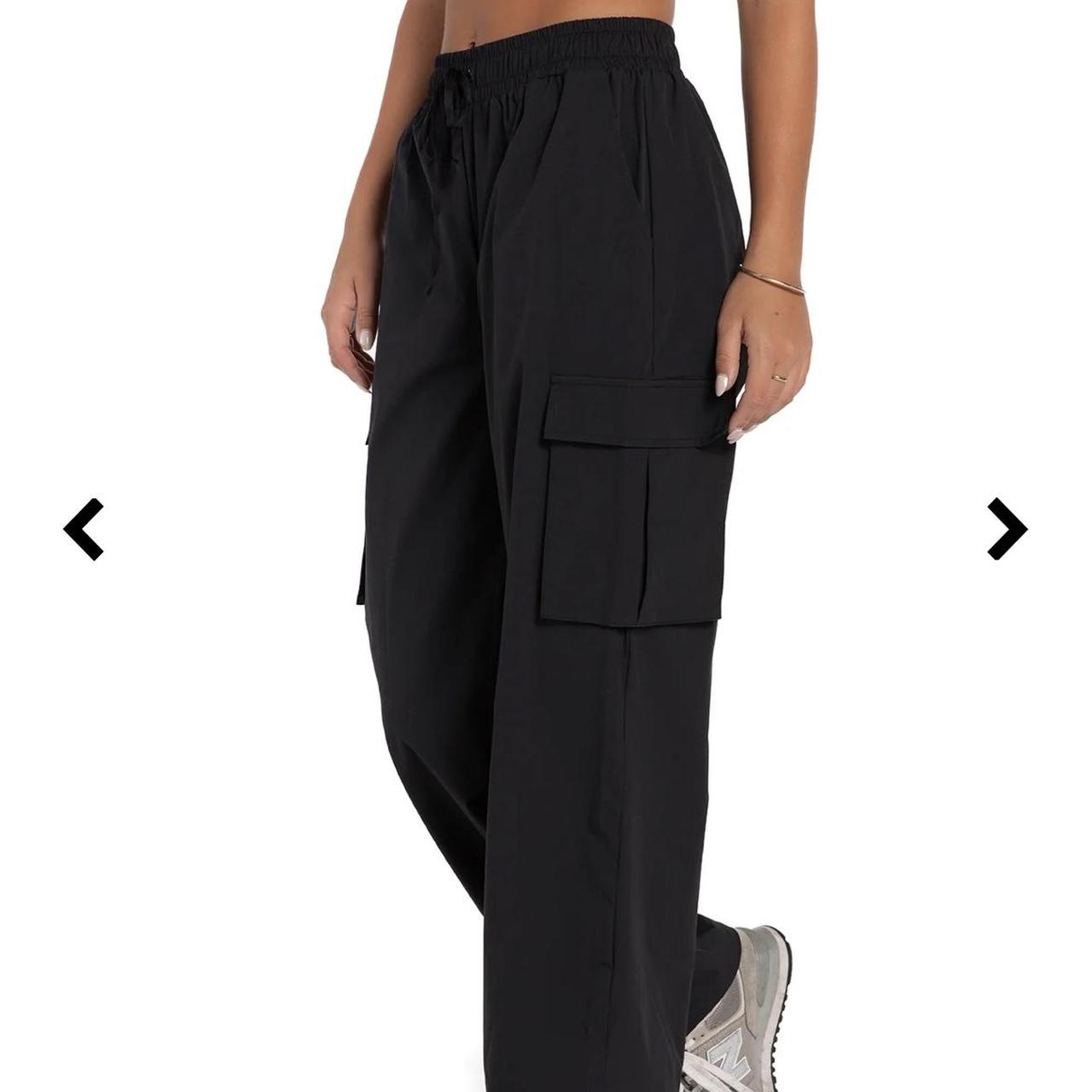 Elite Eleven Oversized Cargo Pants - Black Worn... - Depop