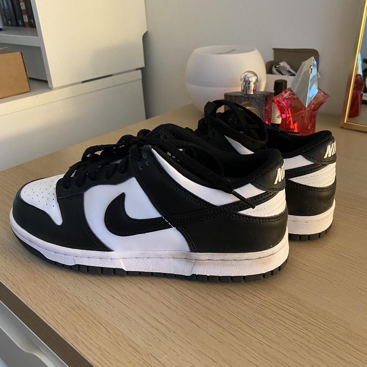 Nike Panda Dunks GS - lightly worn but still in... - Depop