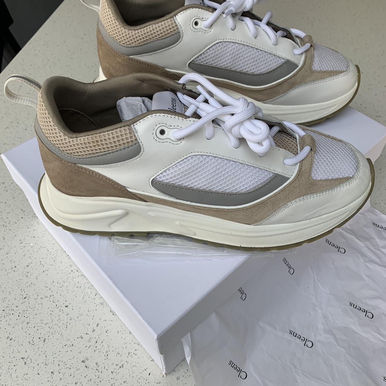Cleens essential runner Colour White/Sand Uk size 10... - Depop