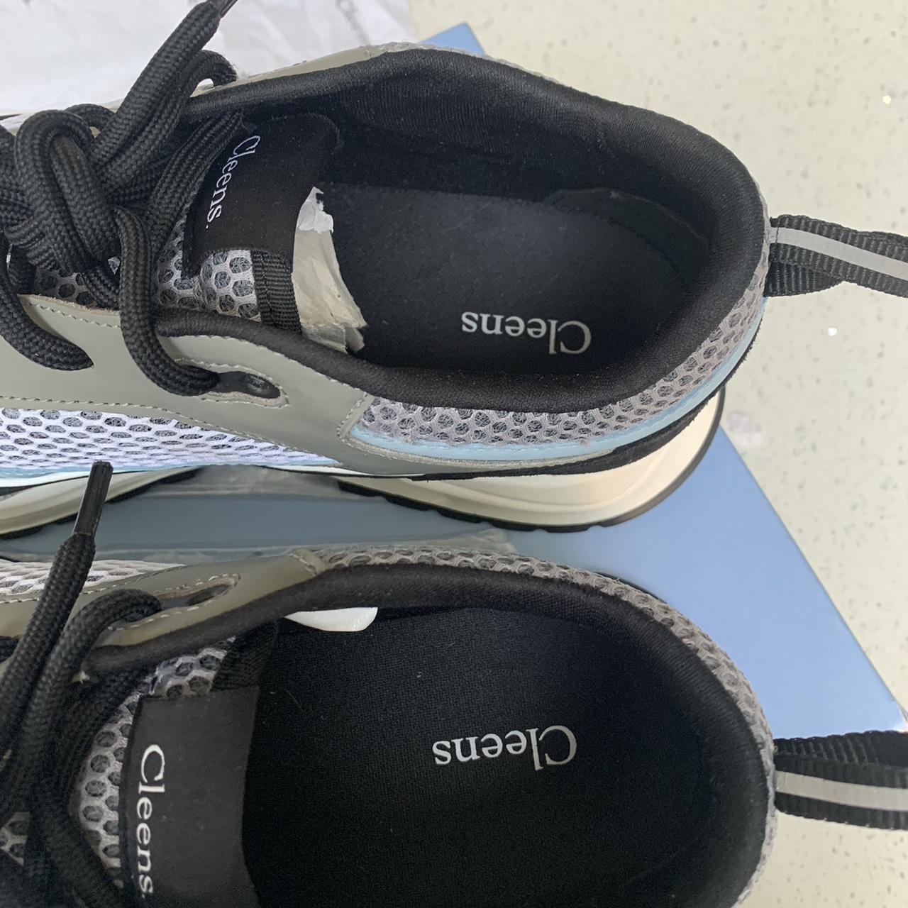Cleens essential runner Grey/blue/black Uk size... - Depop