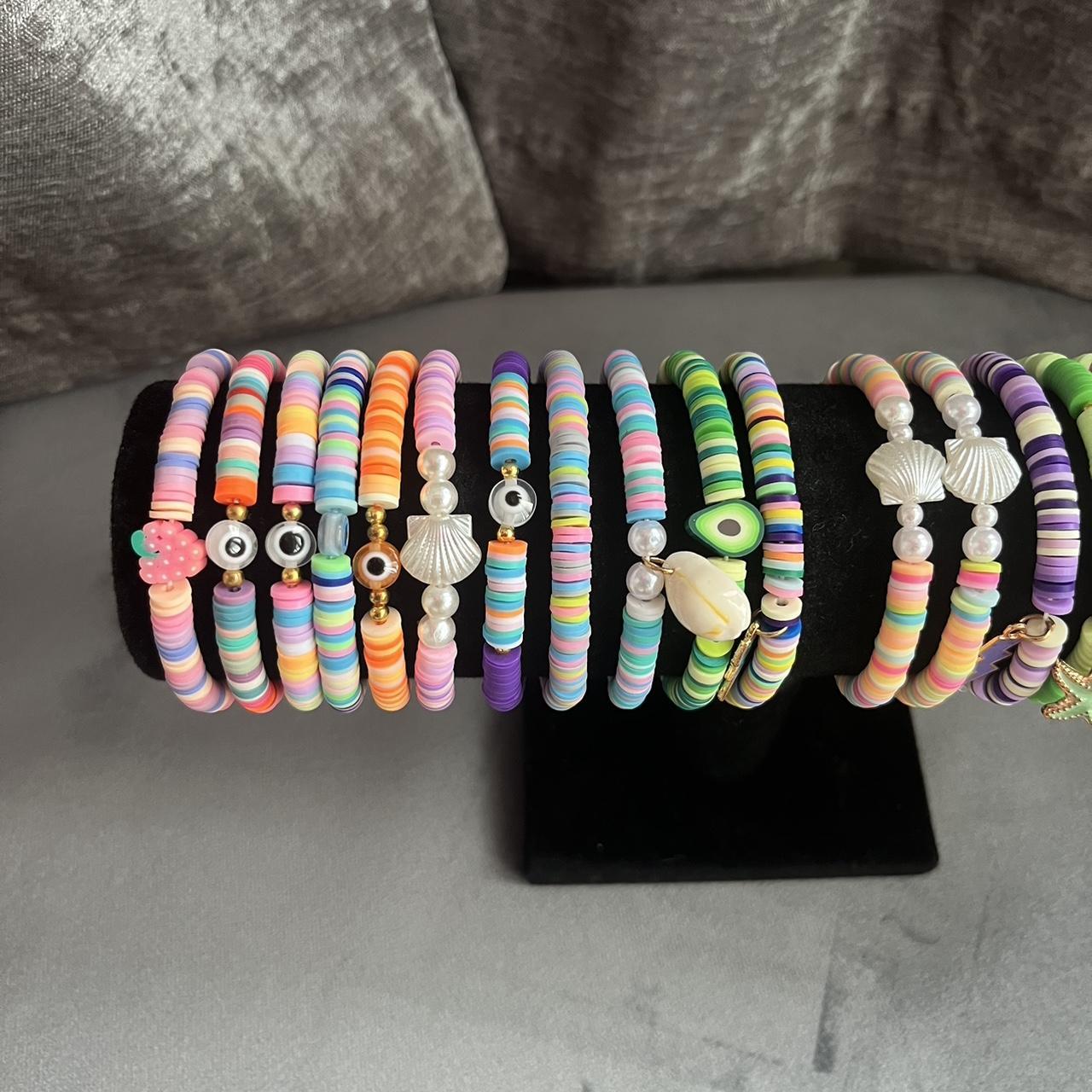Handmade Clay Bead Bracelets- fit all sizes Msg me... - Depop