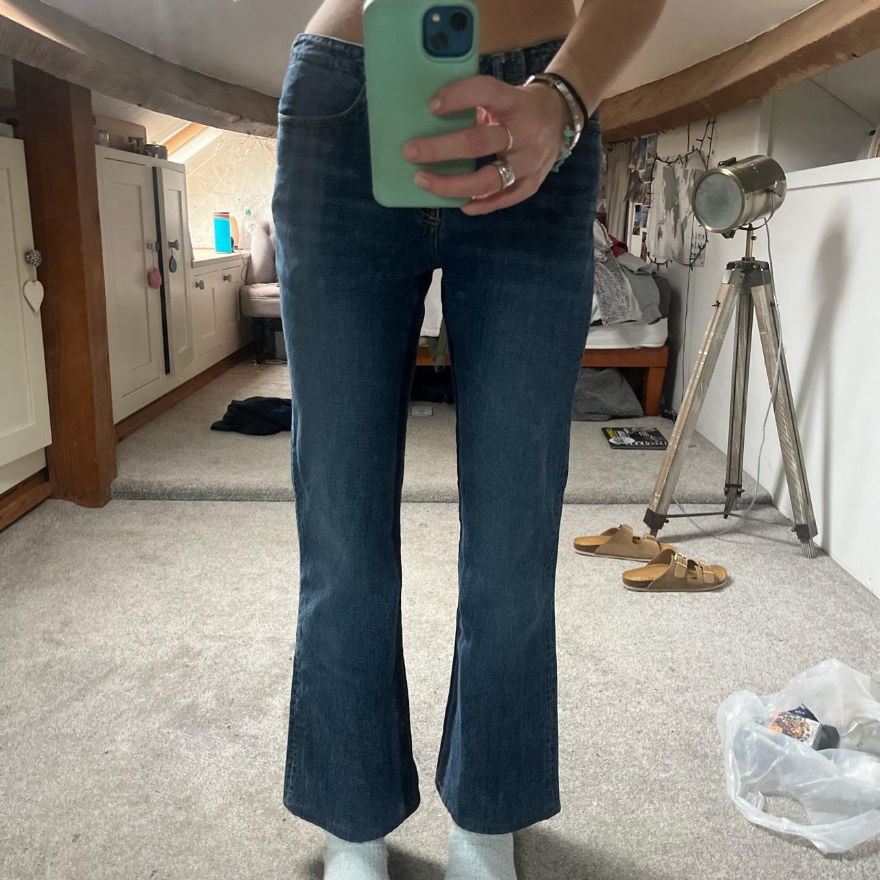 rare evisu low rise bootcut jeans Waist 28 Super... - Depop