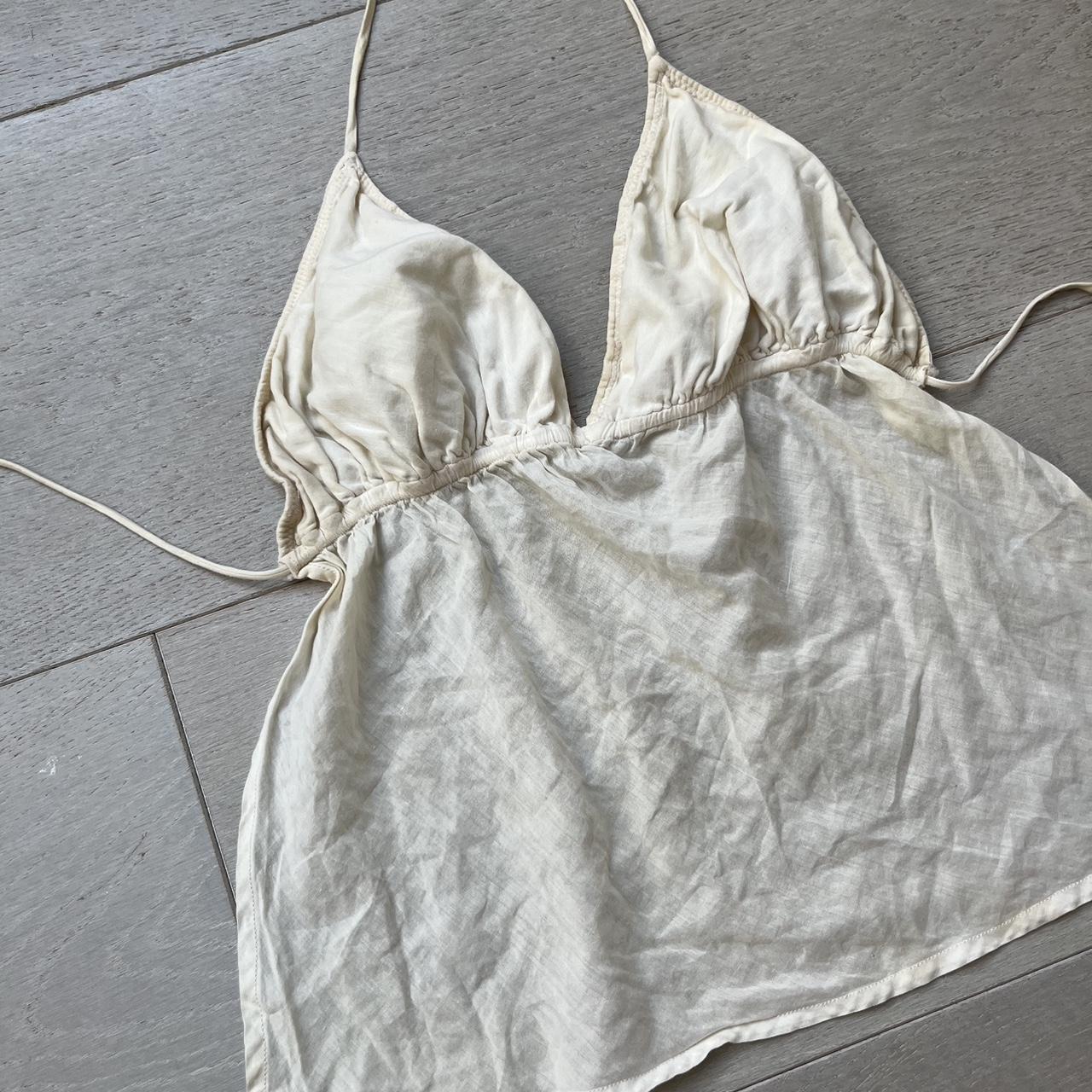 gorgeous flowy triangle top shown on 6-8 unsure... - Depop