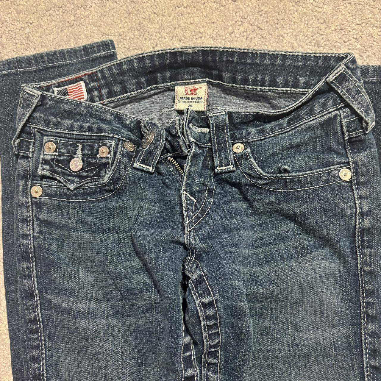 True religion skinny jeans 2000’s vintage size 25 - Depop