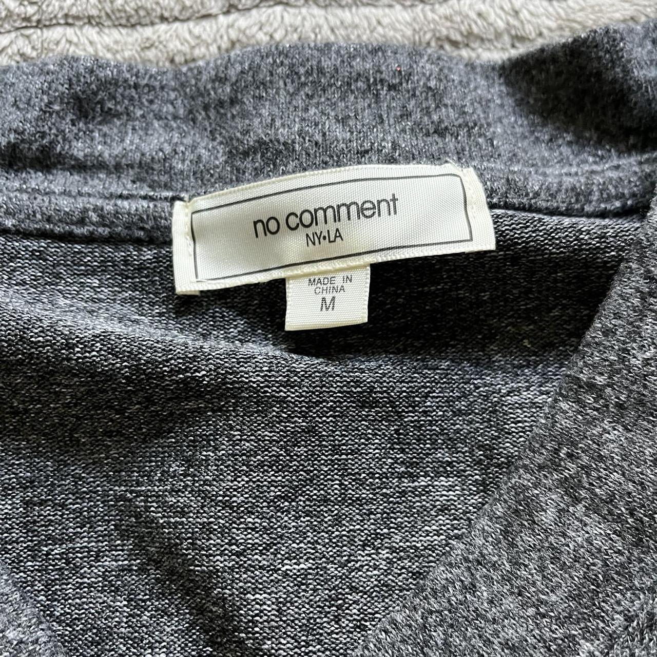 cropped cozy grey sweater from no comment, brand new... - Depop