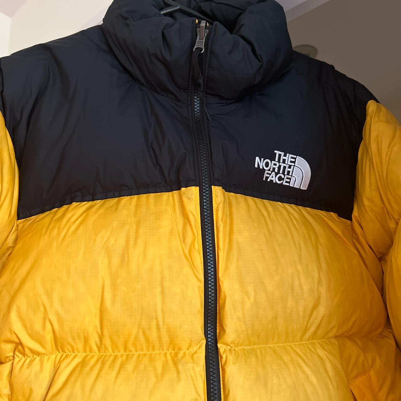 The North Face Women's Yellow Coat | Depop