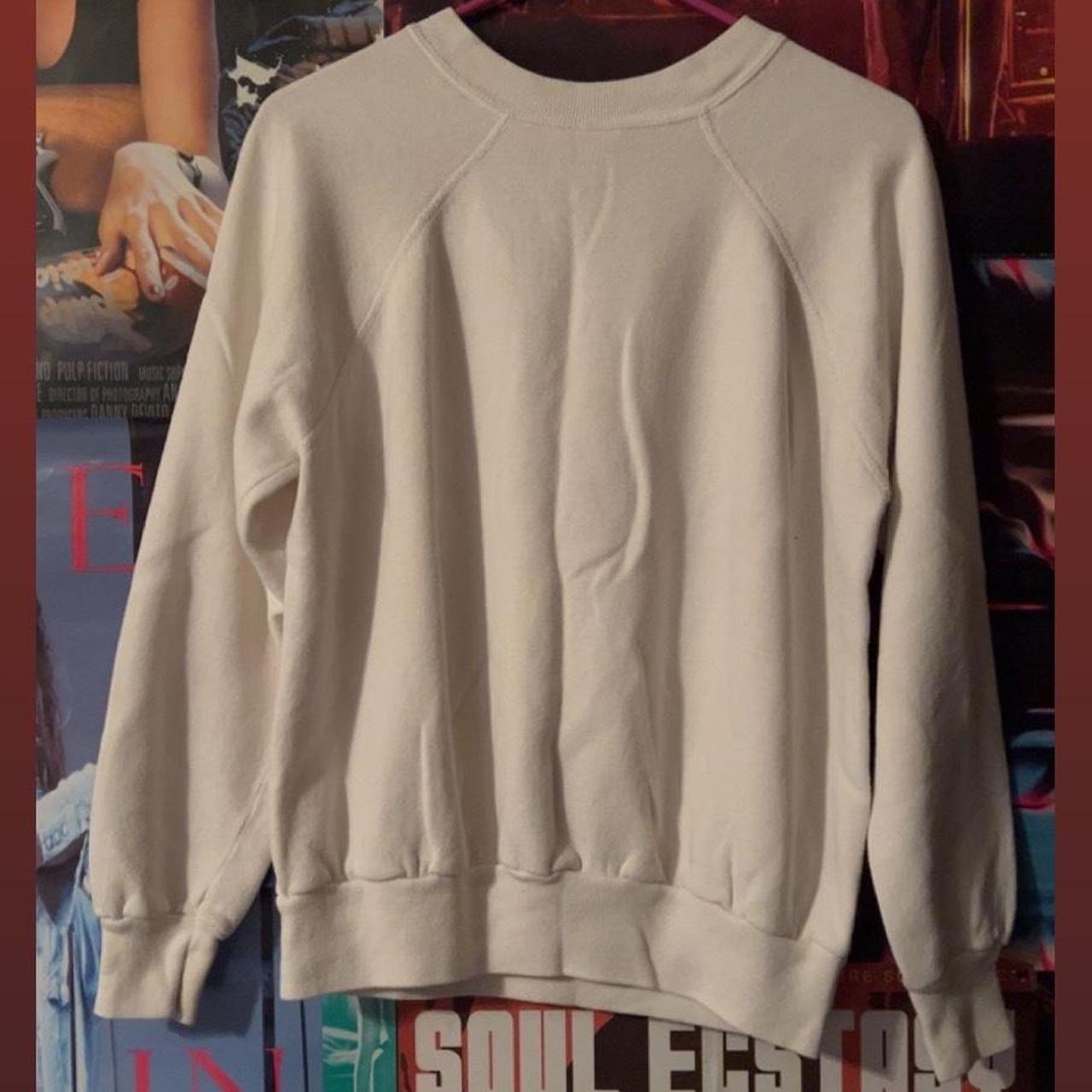 plain white basic sweater/sweatshirt⛄️ perfect closet... - Depop