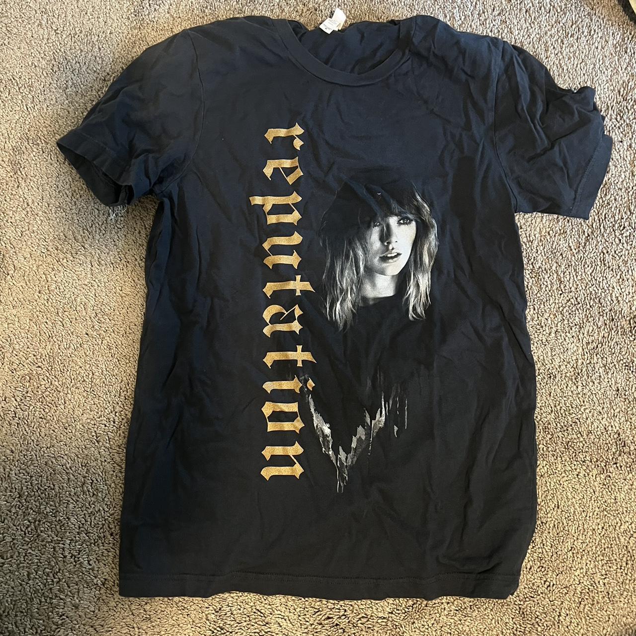 taylor swift merch reputation tour shirt barely worn... - Depop