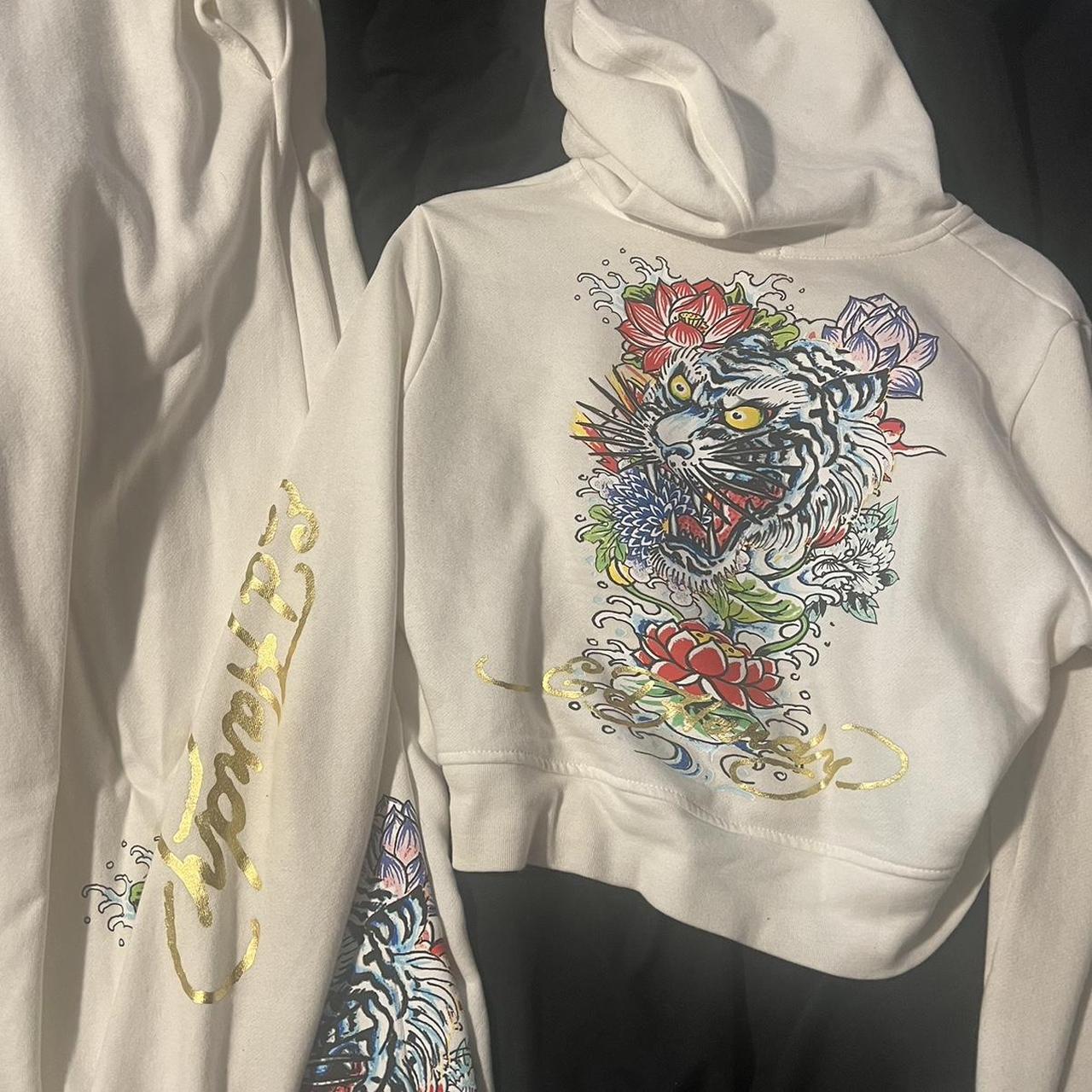 urban outfitters x ed hardy cropped jacket - Depop