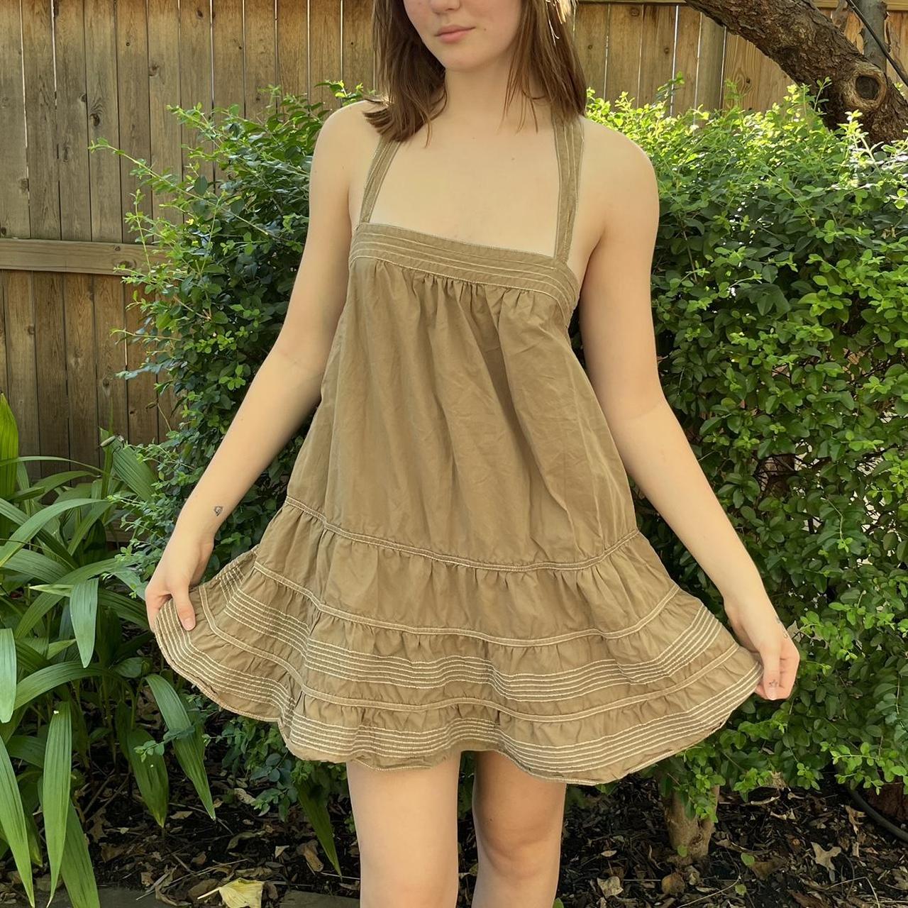 cutest mini sundress! fits S-M, model is 5’7.... - Depop